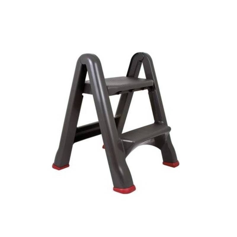 Табуретка-стълба 2 нива кафява топ цена dshome.bg