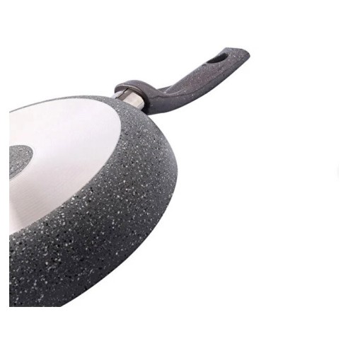 Тиган с гранитно покритие и стъклен капак 30 см SN087 MENZIR топ цена dshome.bg