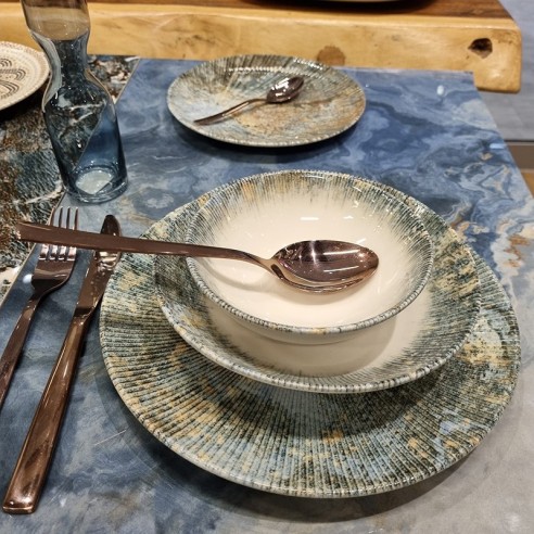 Порцеланов сервиз за хранене 24 части Земя FARIKA топ цена dshome.bg