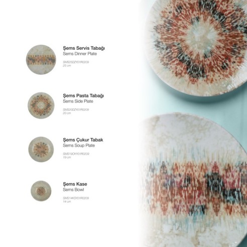 Порцеланов сервиз за хранене 24 части Етно мотиви FARIKA топ цена dshome.bg