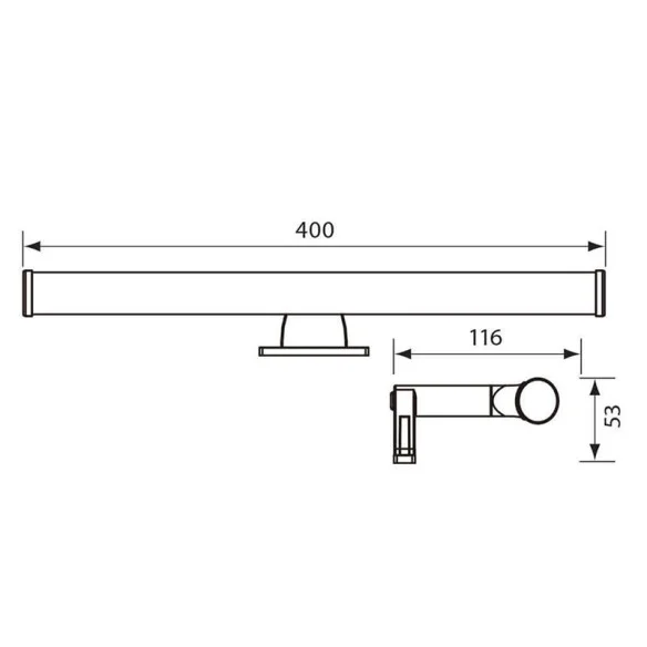 LED аплик COB 6 W 4000 K 95Lights6 ELMARK топ цена dshome.bg